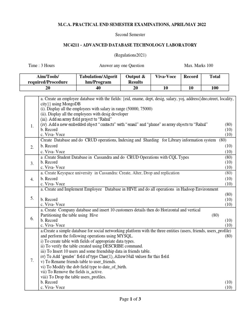 MC4211 Set4 | PDF | Databases | Software Engineering