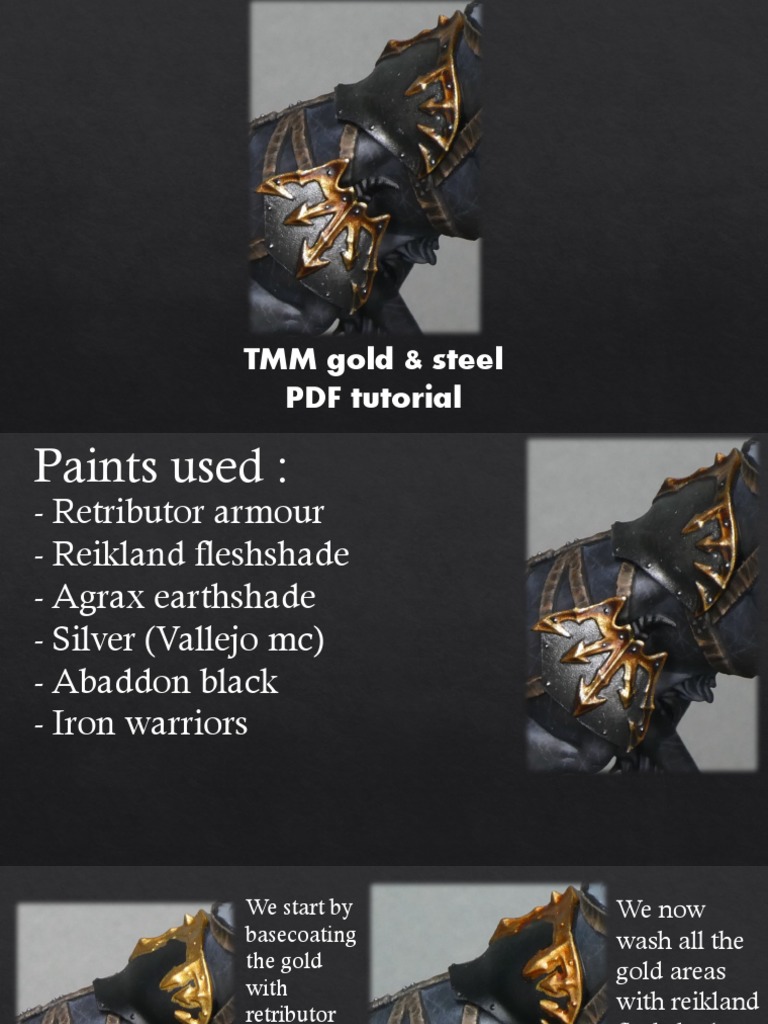 TMM Gold & Steel Painting Guide | PDF