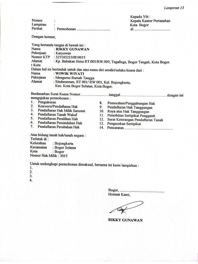 Lampiran 13 Pengecekan | PDF