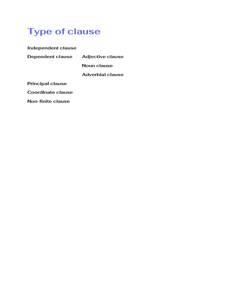 Clause | PDF