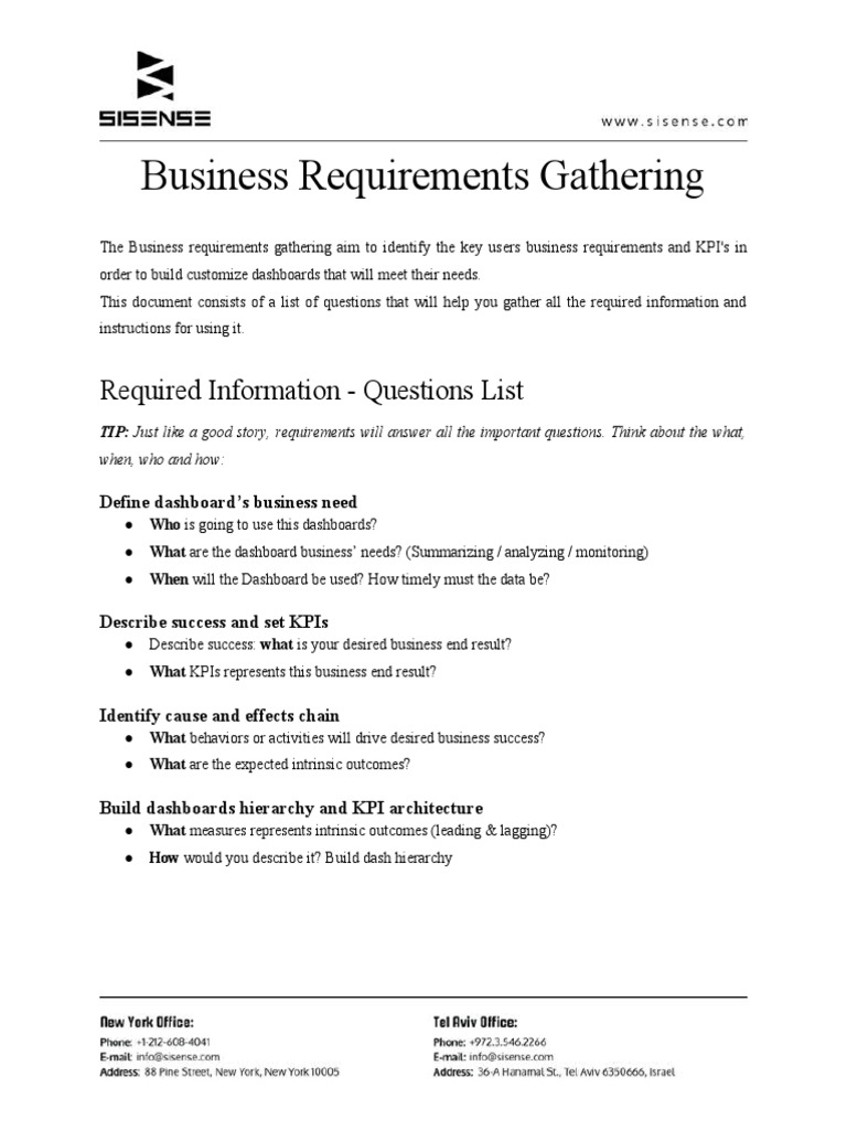 Business Requirements Gathering | PDF | Survey Methodology | Focus Group