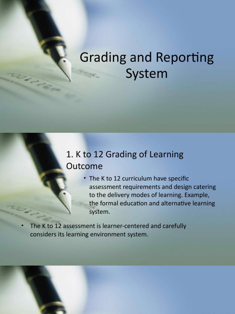 CHAPTER 9 Grading and Reporting System | Download Free PDF ...