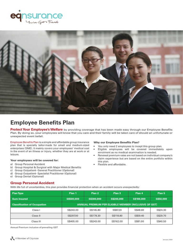 EQ Employee Benefits Plan Brochure (January 2023) | PDF | Insurance ...