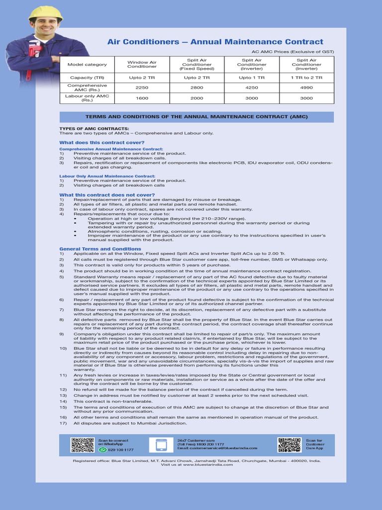 AMC Air Conditioners | PDF | Contractual Term