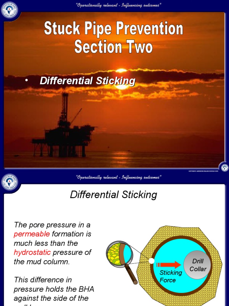 2. Stuck Pipe Differential Sticking | PDF | Pressure | Pipe (Fluid ...