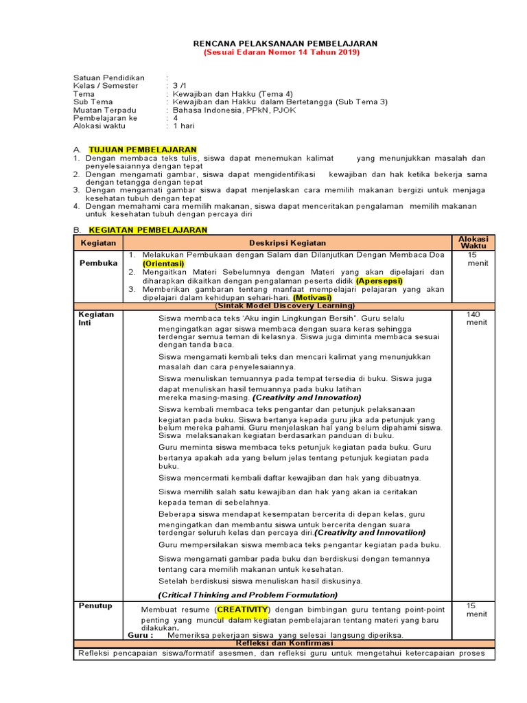 Kewajiban Dan Hakku Dalam Bertetangga Pel. 4 | PDF