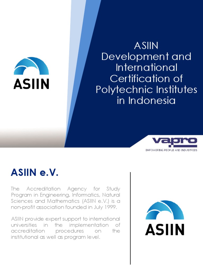 ASIIN Polytechnics Accreditation and Certification | PDF | Evaluation ...