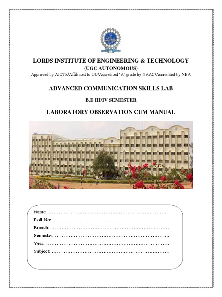 Acs Lab Manual-Student | PDF | Reading Comprehension | Earthquakes