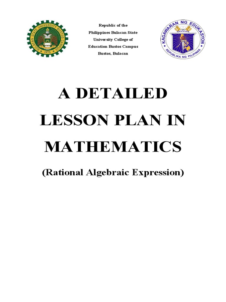 DLP - Lesson 1 Rational Expression | PDF | Polynomial | Rational Number