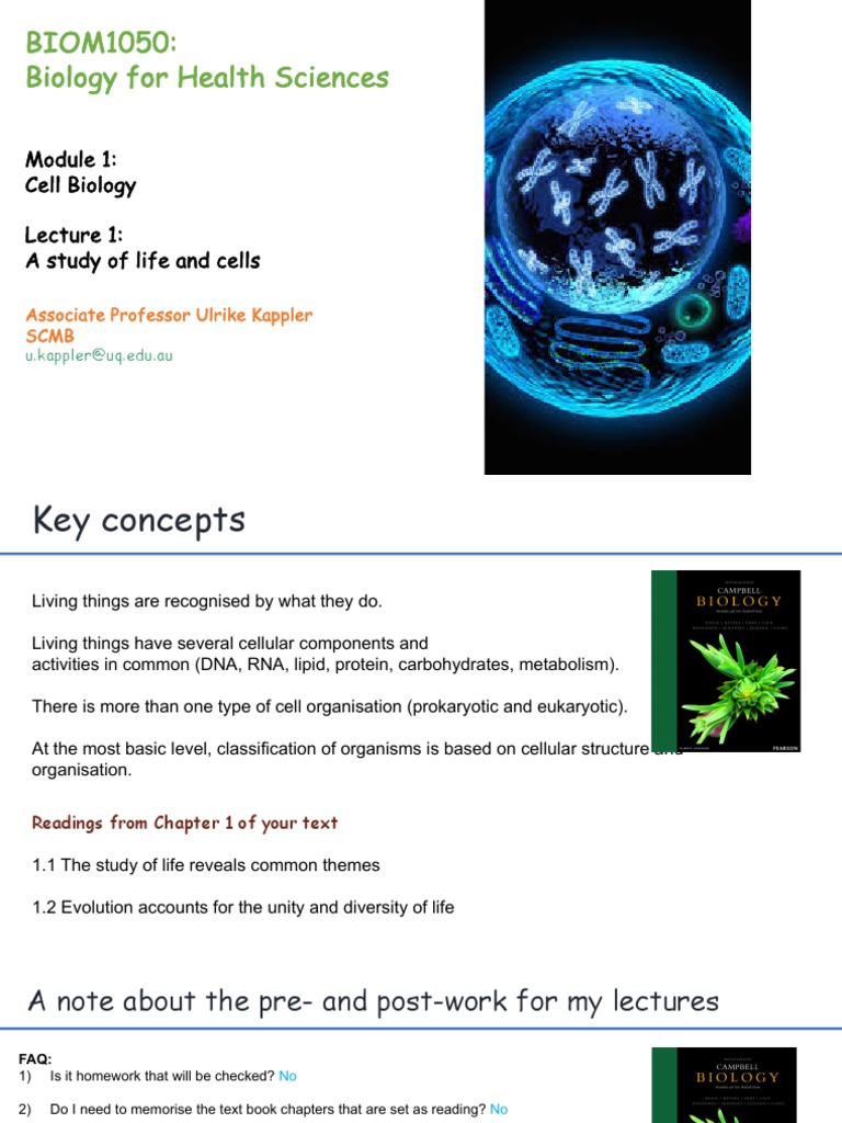 Biom1070 L1 2022 | PDF | Cell (Biology) | Prokaryote