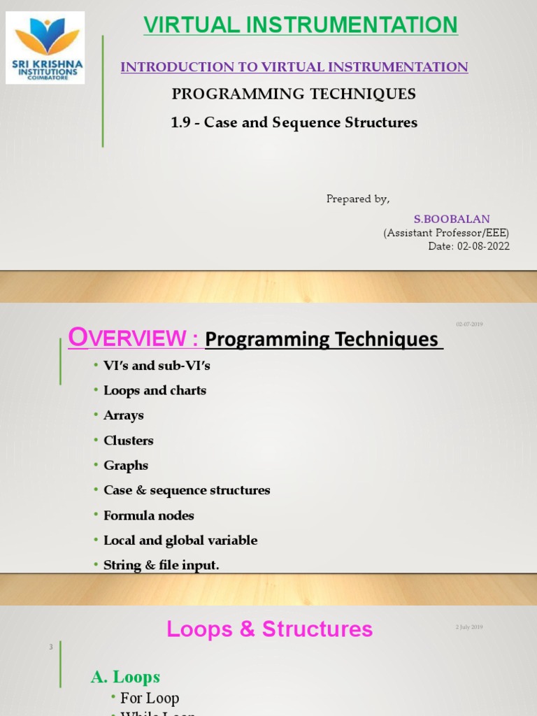 Case Structure If Else And For Loop Pdf Control Flow Function