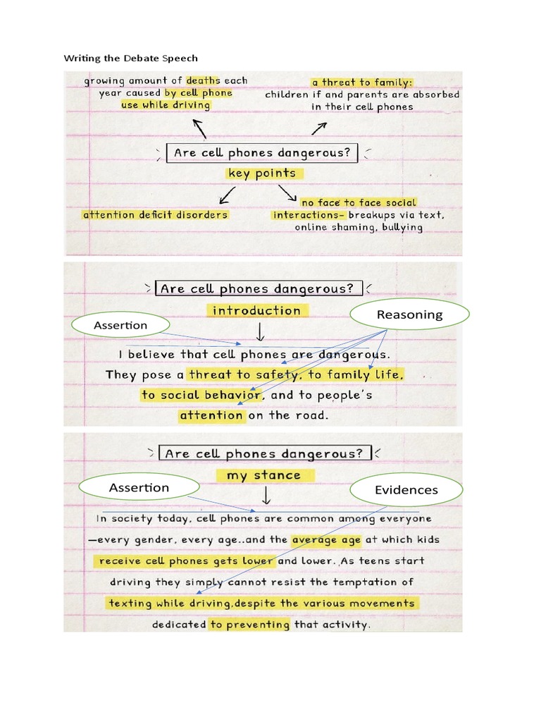 Writing The Debate Speech | PDF