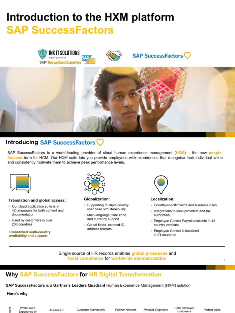Sap Hxm For Digital Transformation Pdf Analytics Computing