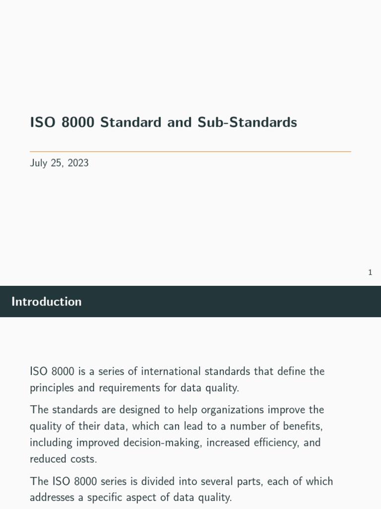Iso 8000 | PDF | Data Quality | Data