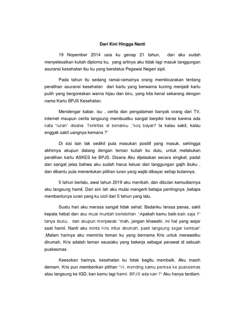 Evi Novitasari - Dari Kini Hingga Nanti | PDF