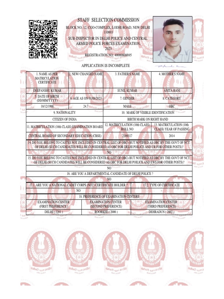 Application Form Draft Print For All | PDF | Government