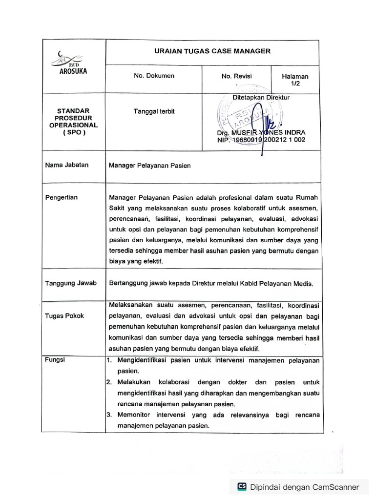Uraian Tugas MPP | PDF