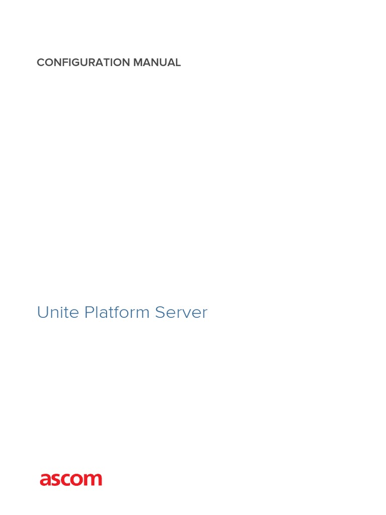 Unite Platform Server UPS CM 93280EN N | PDF | Active Directory ...