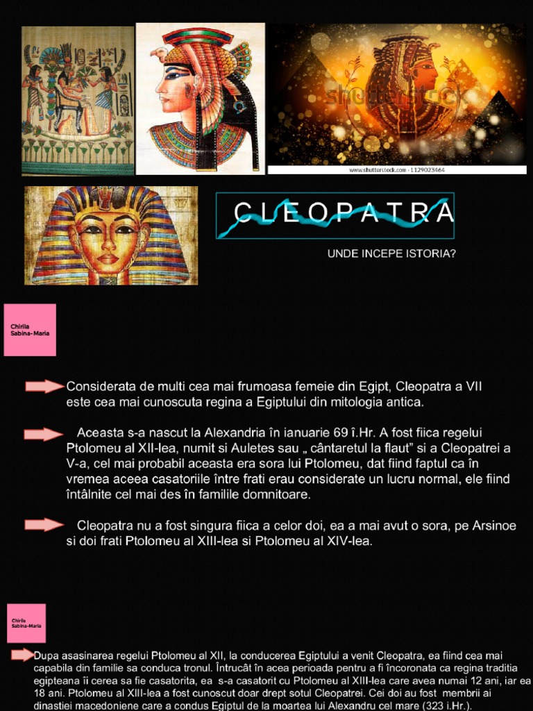 Proiect Cleopatra | PDF