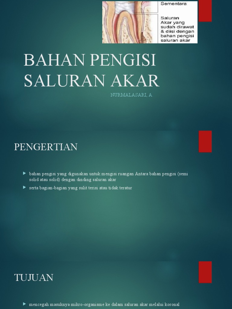 Bahan Pengisi Saluran Aakar | PDF