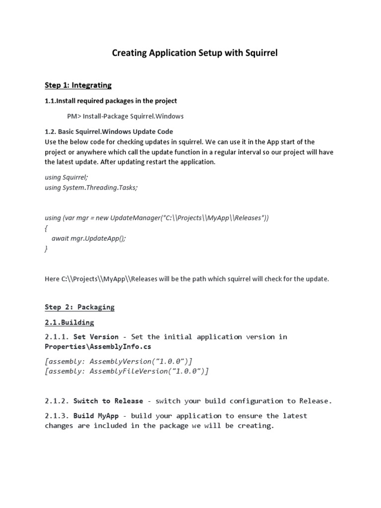 Squirrel Installation | PDF | Computer File | Directory (Computing)