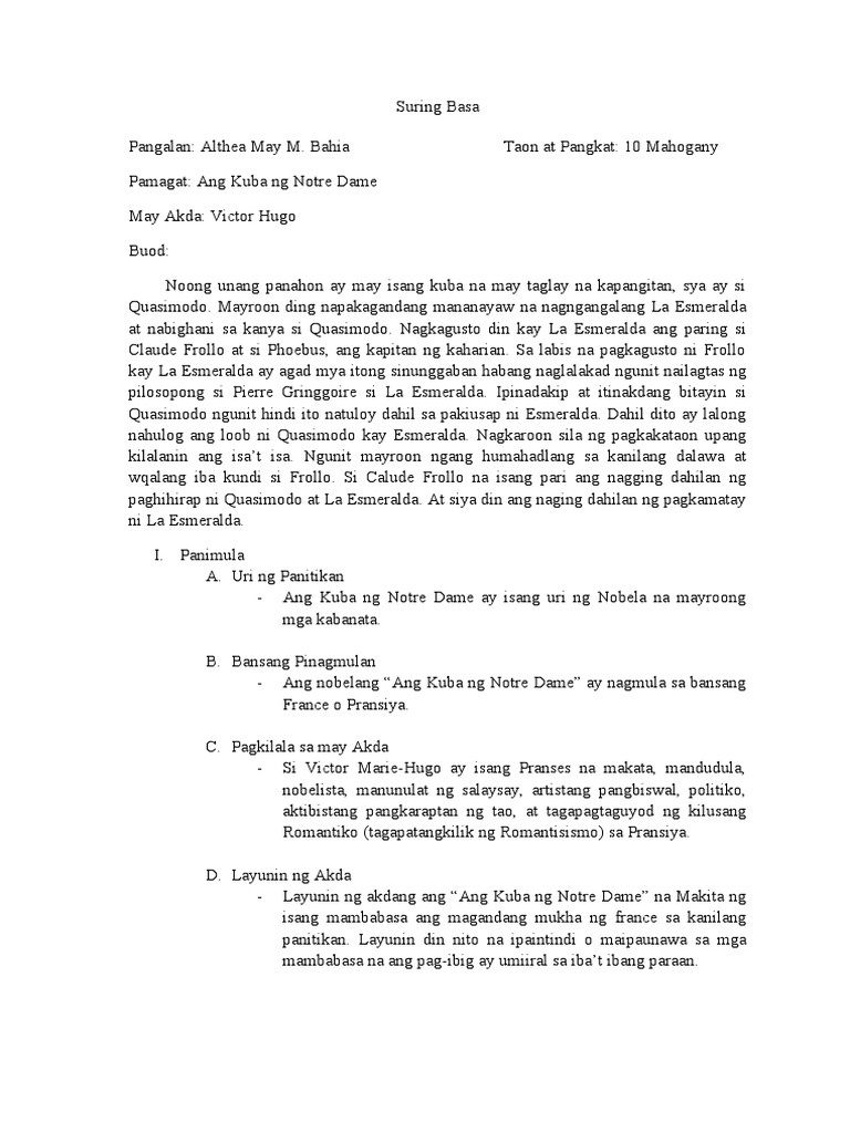 Ang-Kuba-ng-Notre-Dame-Suring-Basa | PDF