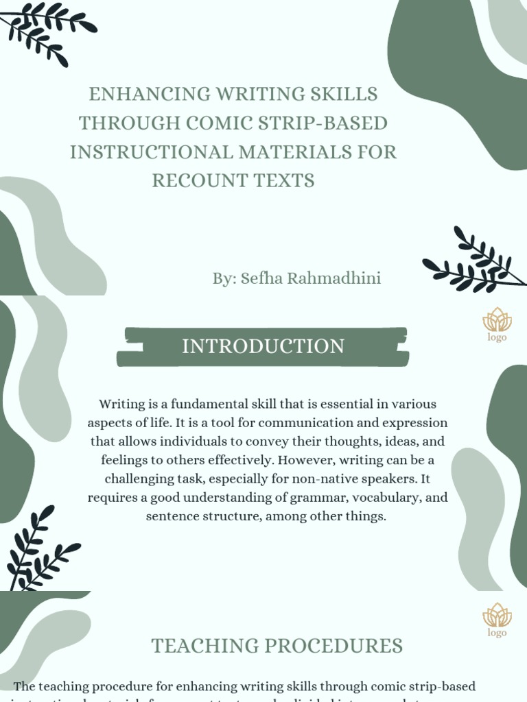 Enhancing Writing Skills Through Comic Strip-Based Instructional ... Enhancing Writing Skills Through Comic Strip-Based Instructional ...