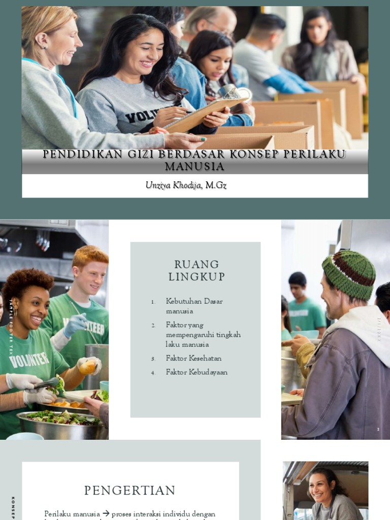 Pendidikan Gizi dan Perilaku Manusia | PDF