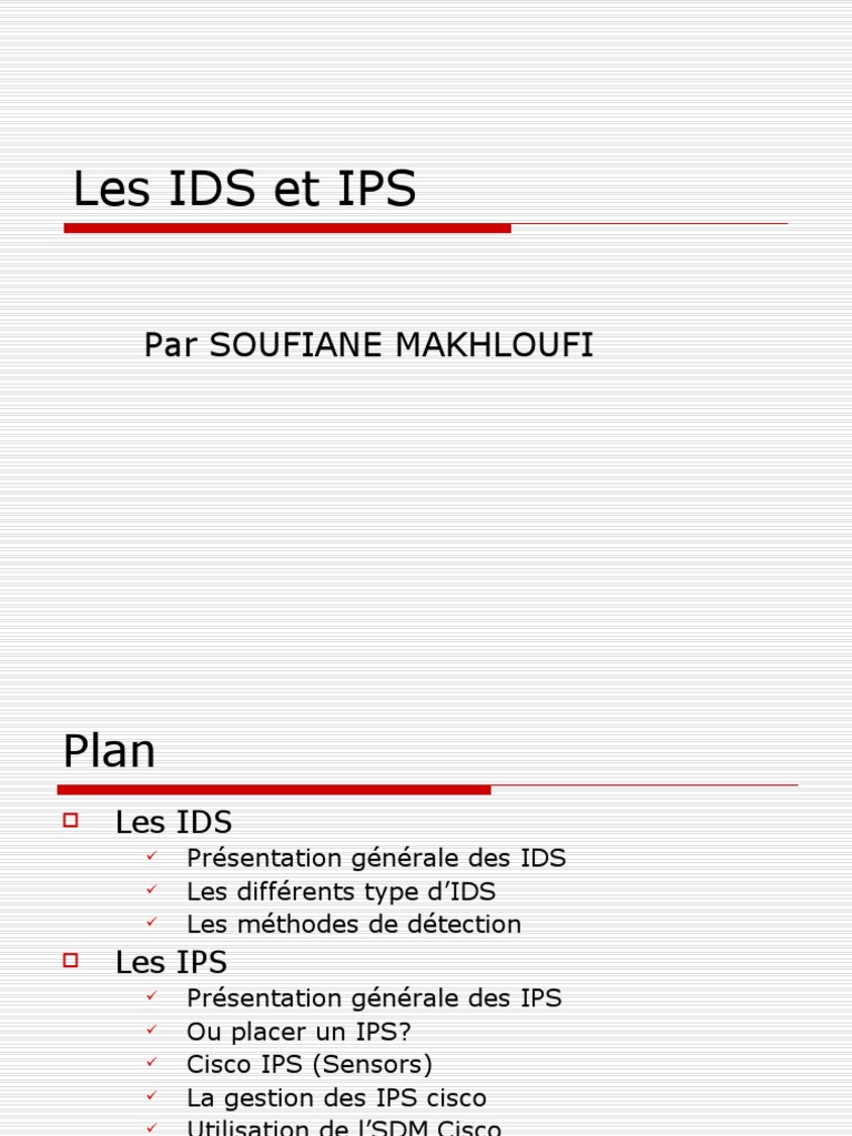 Les IDS Et IPS | PDF | Informatique | Informatique