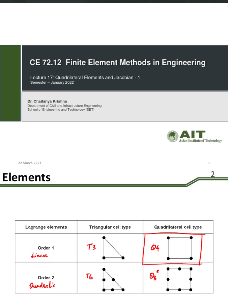 Lecture17 Ce72 12quadelements And Jacobian Pdf Interpolation Derivative