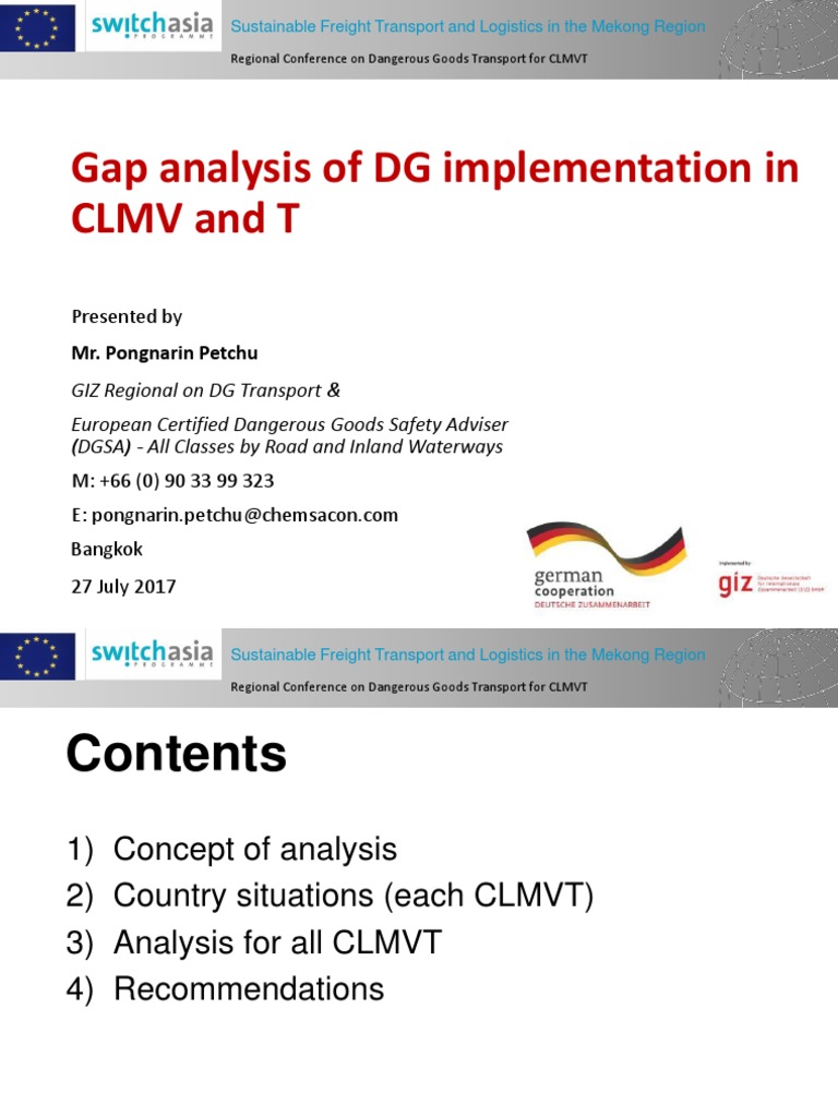 06 DG Gap Analysis Day2 | PDF | Dangerous Goods | Transport