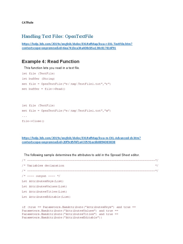 CATRule | PDF | Parameter (Computer Programming) | Variable (Computer Science)