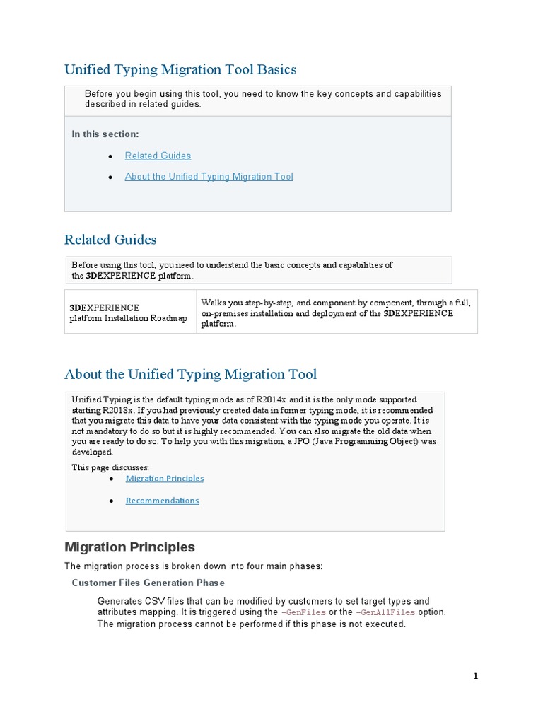 Unified Typing Migration Tool Basics | PDF | Databases | Database Index