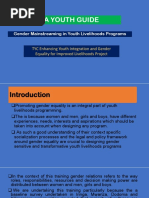 Sample Lecture Session Guide | PDF | Gender Equality | Gender Studies