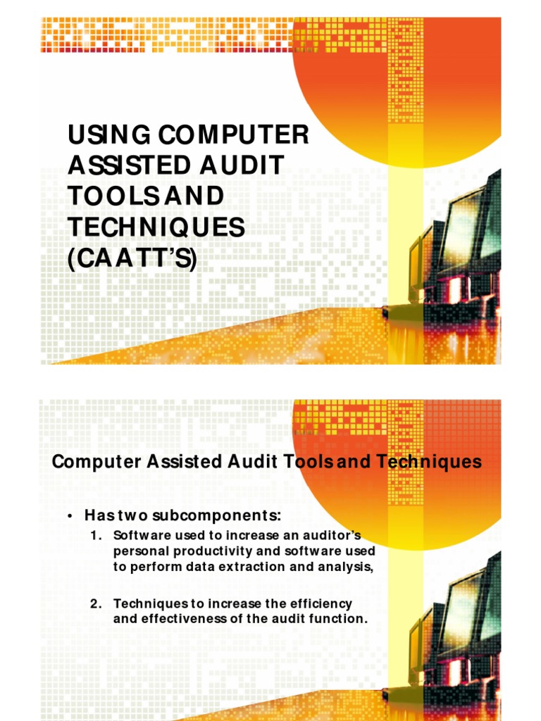 Using Computer Assisted Audit Tools and Techniques | Download Free PDF | Audit | Computing
