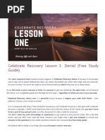 Celebrate Recovery Lesson 8: Moral Inventory | PDF | Twelve Step Program