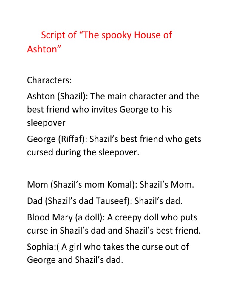Script of The Haunted House | PDF