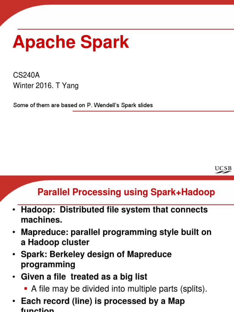 Spark Pdf Apache Spark Map Reduce 