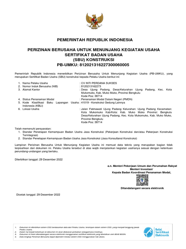 BG009 CV Inti PS | PDF