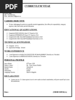 CA Inter Resume Format | PDF | Cognition | Cognitive Science