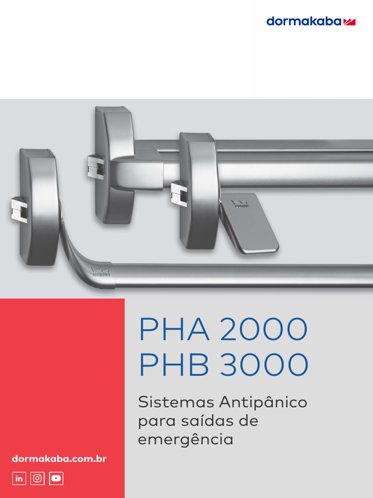 Sistemas Antipânico PHA 2000 e PHB 3000 | PDF | Componentes | Química