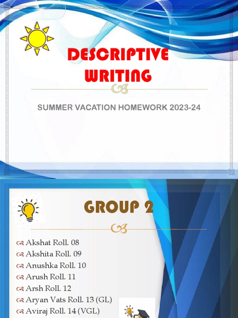 Descriptive Writing 1-1 | PDF | Psychology | Cognition