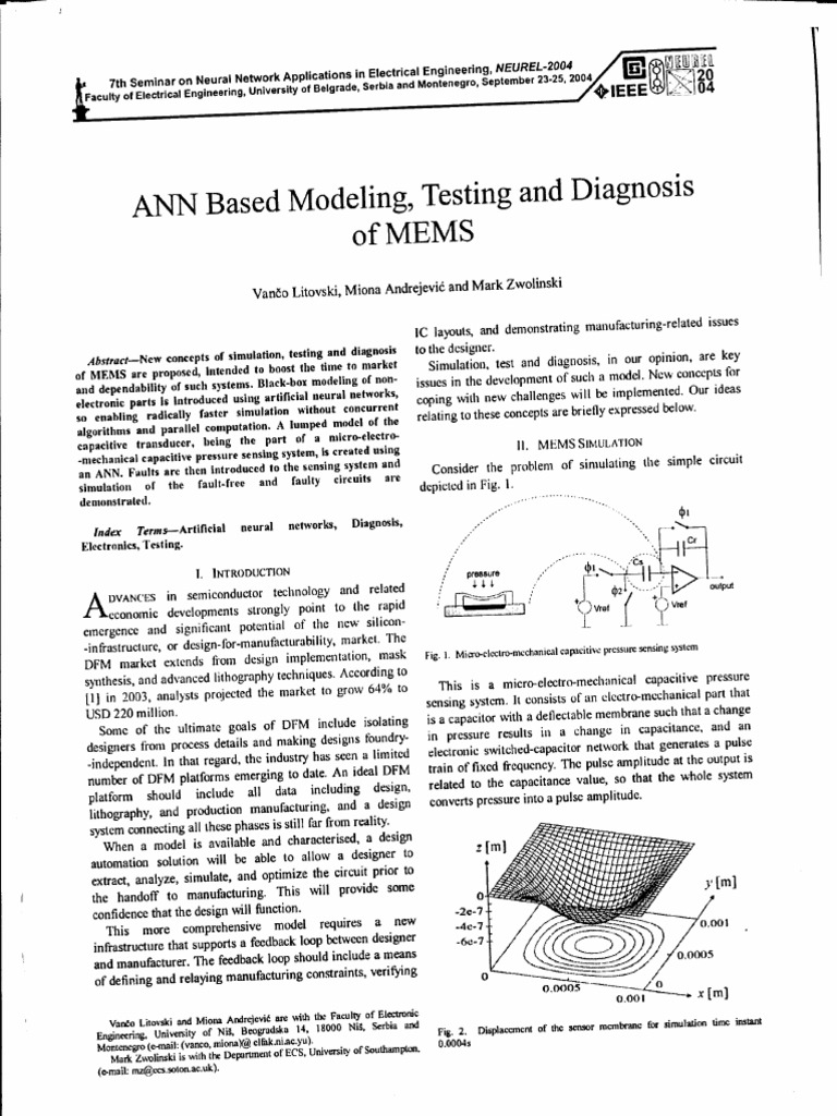 5.g 94 - ANN Based Modeling, Testing, and Diagnosis of MEMS | PDF ... 5.g 94 - ANN Based Modeling, Testing, and Diagnosis of MEMS | PDF ...