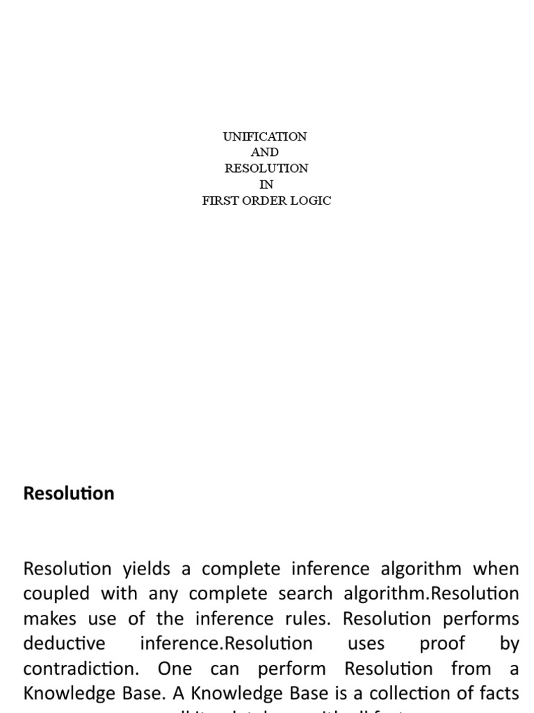 Unification | Download Free PDF | Metalogic | Logical Expressions