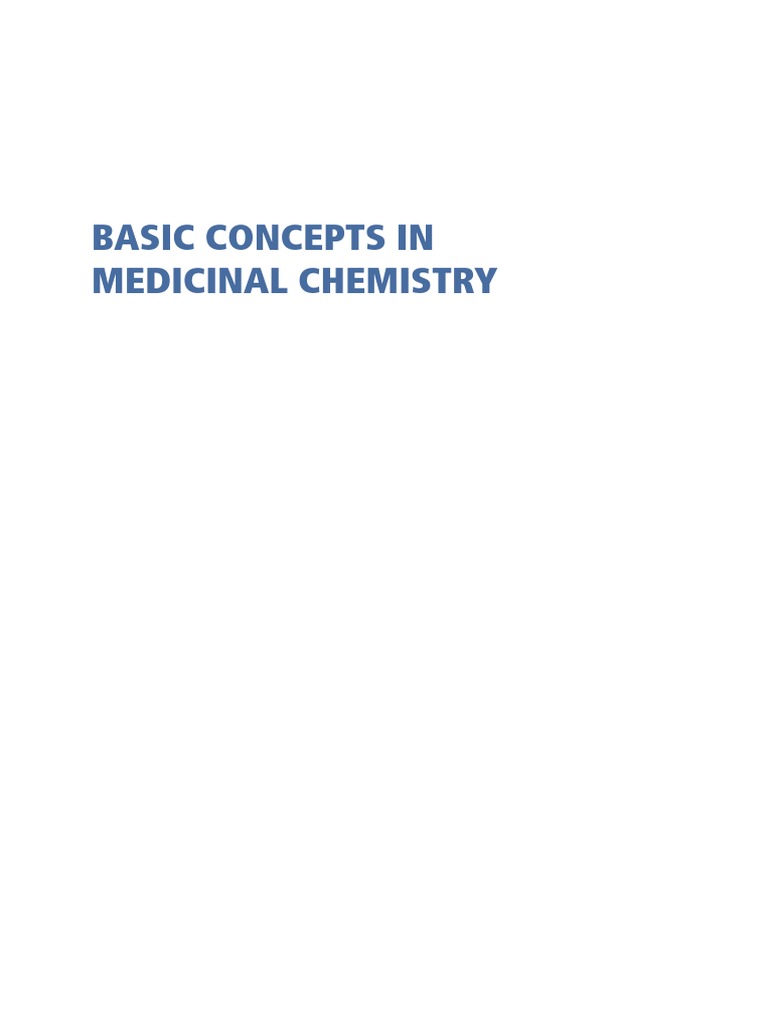 Basic Concepts in Medicinal Chemistry, 3rd Edition. (Marc W.. Zavod ...
