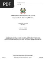 KCSE Computer Studies Paper 2 Practical | PDF | Technology & Engineering