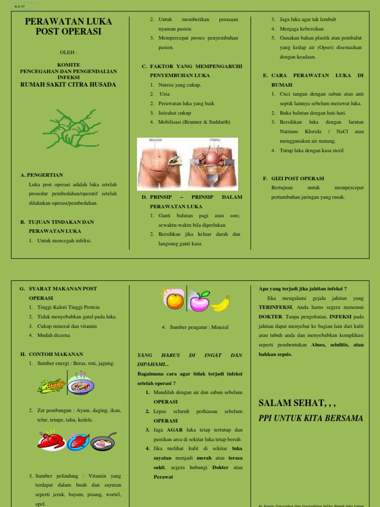 Edukasi Perawatan Luka Pasca Operasi | PDF