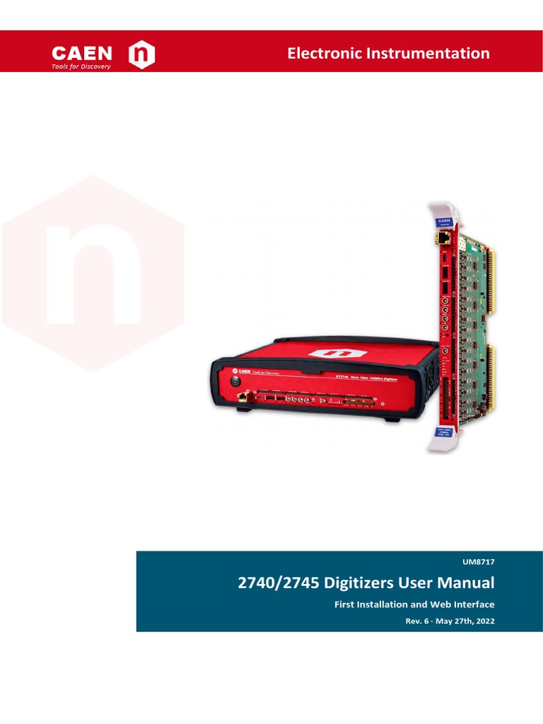 UM8717 - 2740-2745 Digitizers User Manual Rev6 | PDF | Humidity | Usb