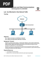 5.3.7 Lab - Introduction To Wireshark | PDF | Computer Network | Network Packet