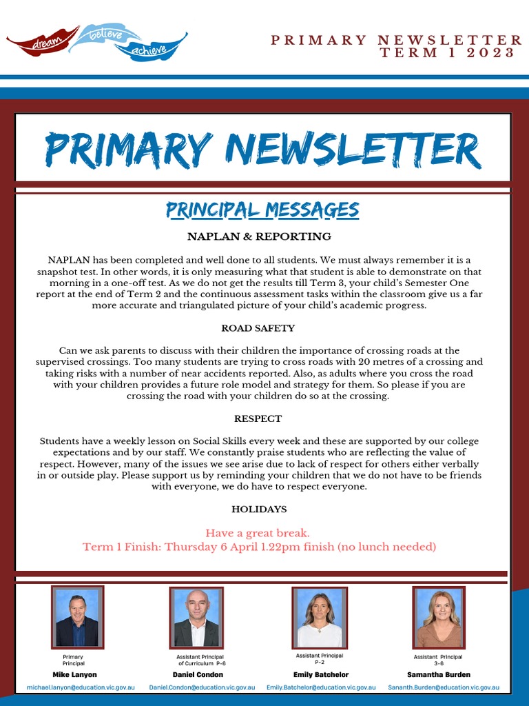 Primary Newsletter Term1 Week 9 Pdf Fairy Tales Mathematics